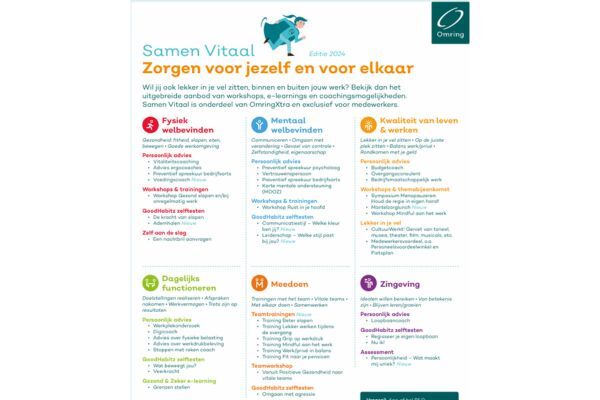 Samen Vitaal aan het werk met Omring - Kern Gezond Texel